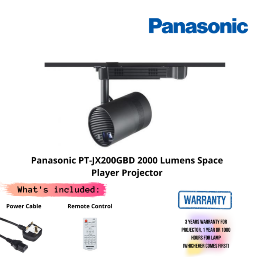 Panasonic PT-JX200GBD 2000 Lumens Space Player Projector – GS Premium ...
