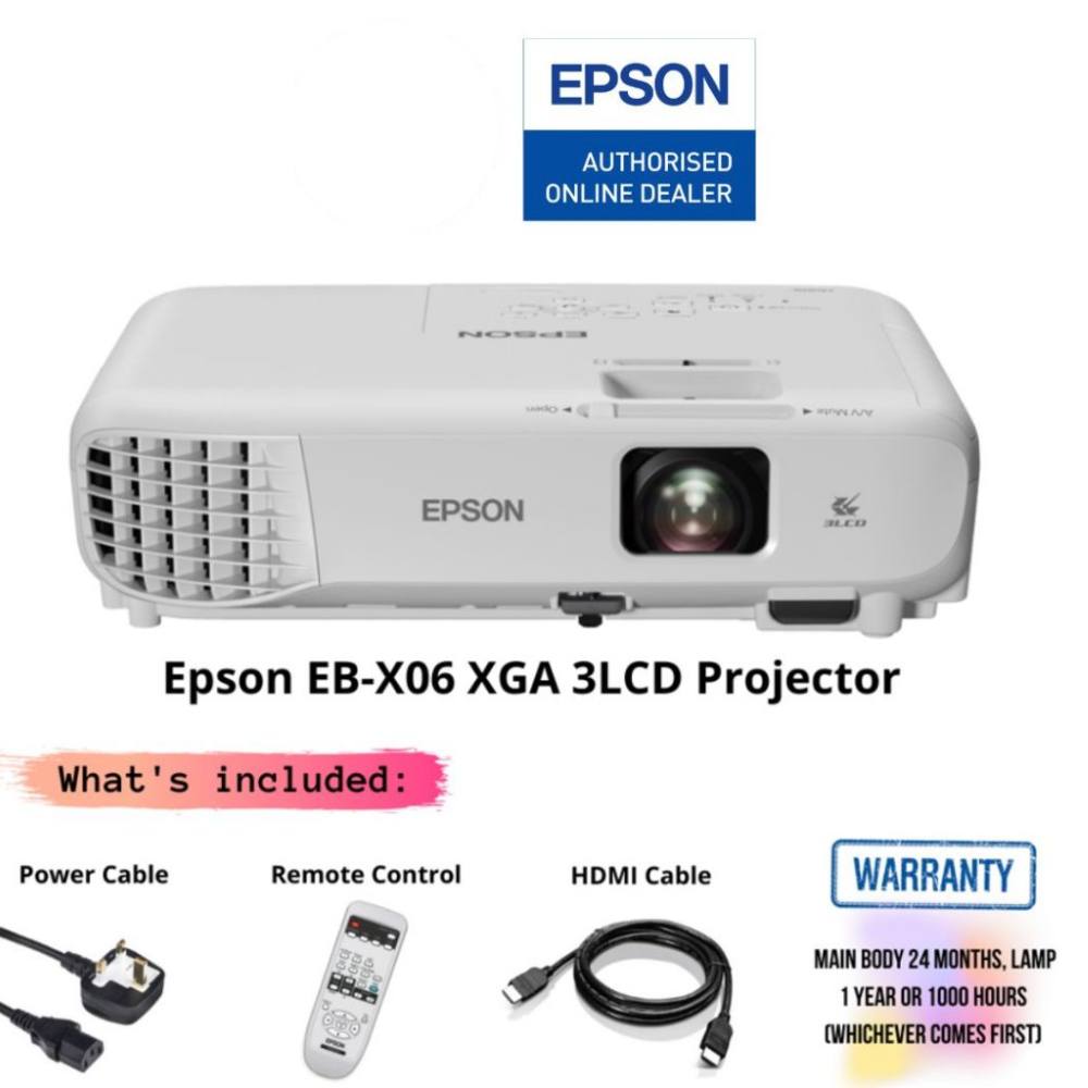Epson EB-X06 XGA 3LCD Projector – GS Premium Stores