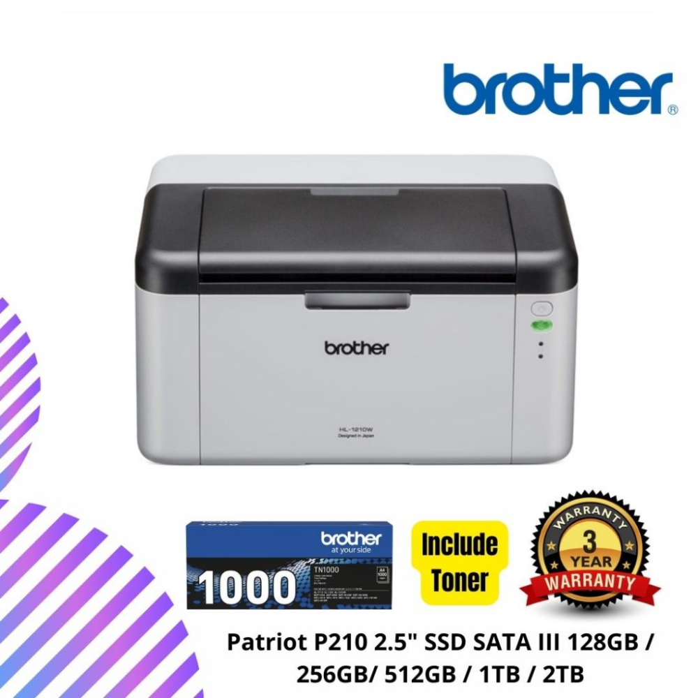 Brother HL-1210W Laser Mono Printer (Wireless) – GS Premium Stores