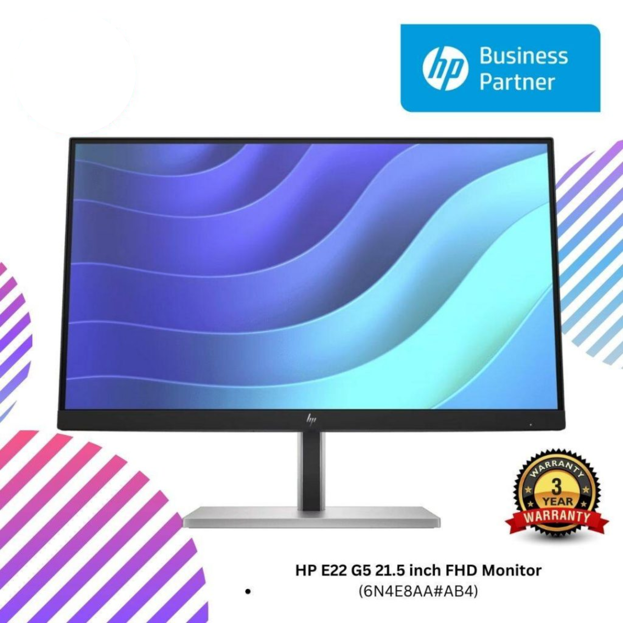 HP E24 G5 23.8 inch FHD Monitor (6N6E9AA#AB4) – GS Premium Stores