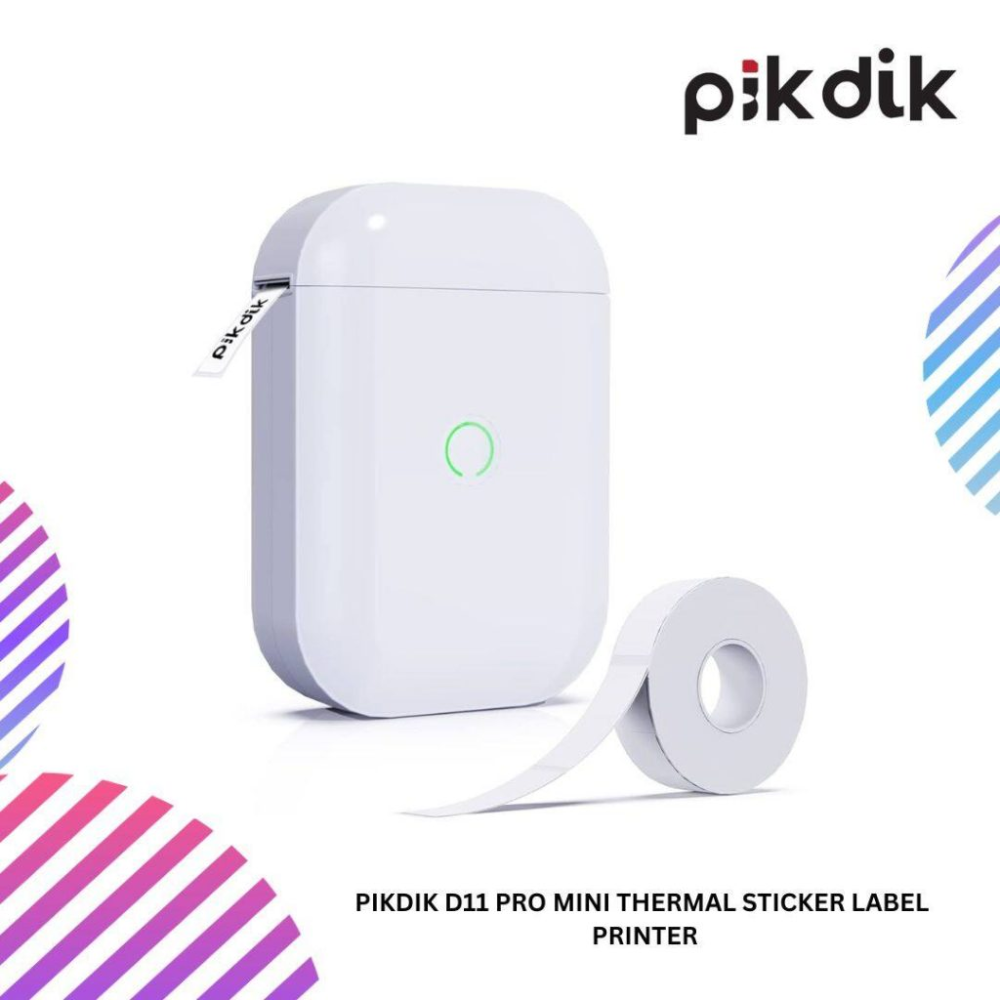 PIKDIK D11 PRO Mini Thermal Sticker Label Printer – GS Premium Stores