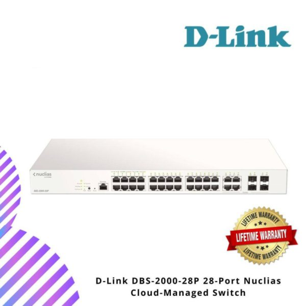 D-Link DBS-2000-28P 28-Port Nuclias Cloud-Managed Switch – GS Premium ...