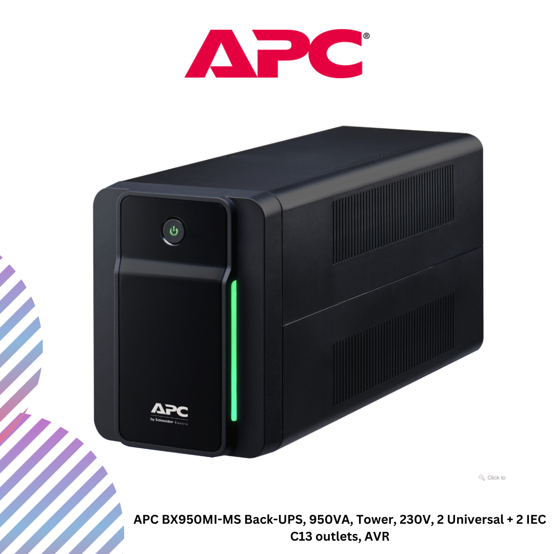 APC BX950MI-MS Back-UPS, 950VA, Tower, 230V, 2 Universal + 2 IEC C13 ...