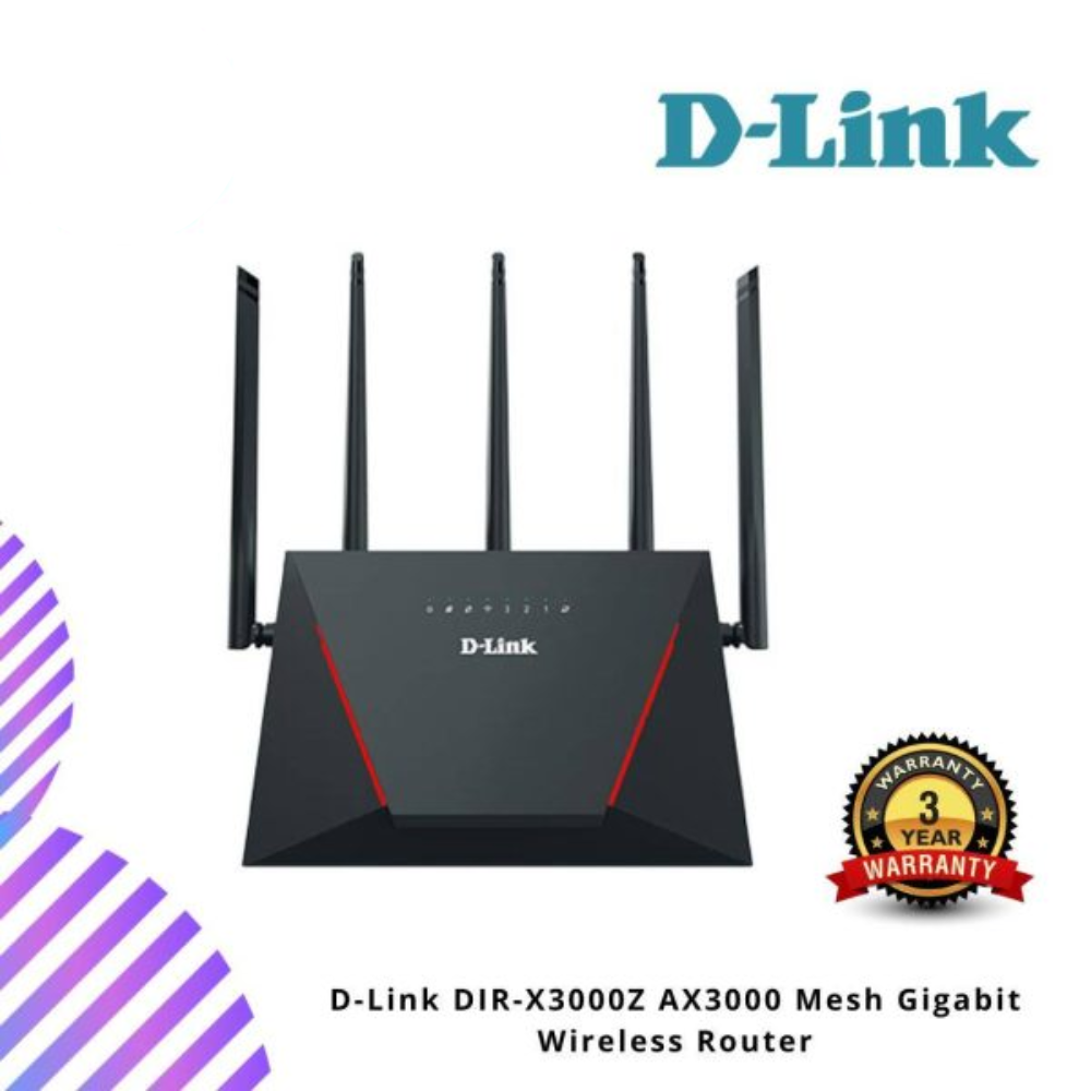 D-Link DIR-X3000Z AX3000 Mesh Gigabit Wireless Router – GS Premium Stores