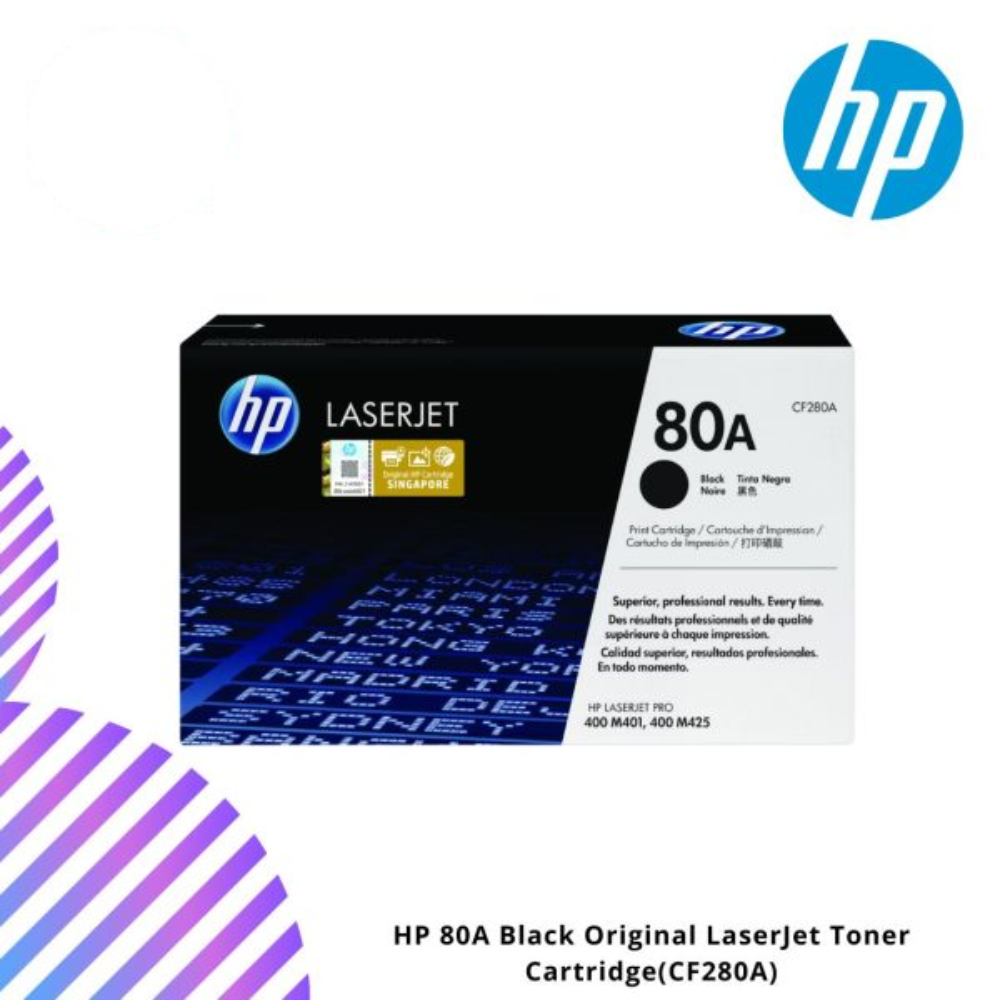 HP 80A Black Original LaserJet Toner Cartridge (CF280A) – GS Premium Stores