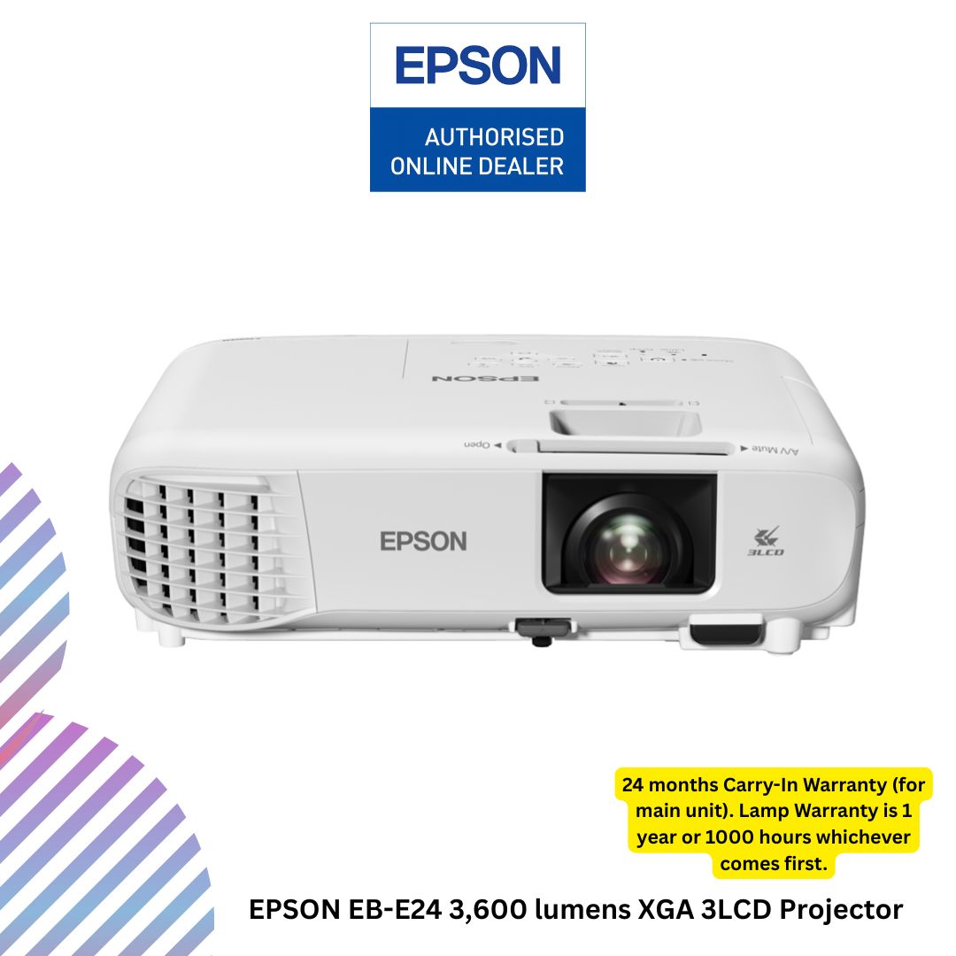 EPSON EB-E24 3,600 lumens XGA 3LCD Projector – GS Premium Stores